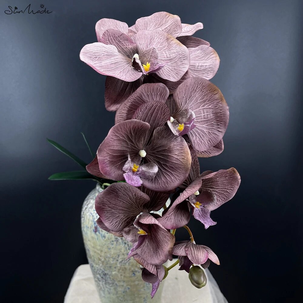 SunMade искусственные орхидеи синие 10 голов