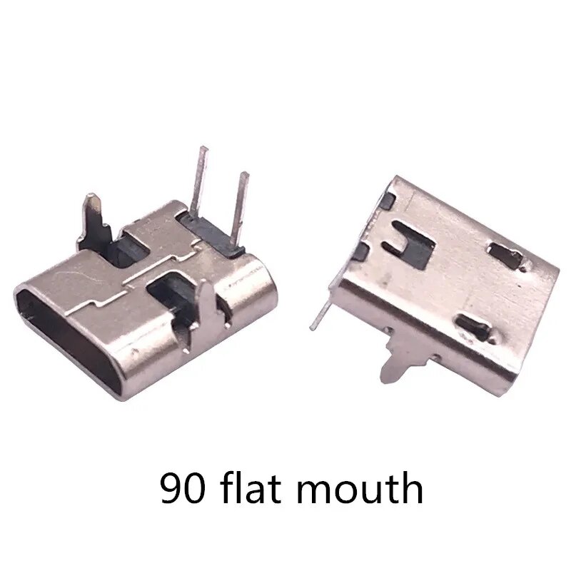 Micro Usb 2Pin разъемы 20 шт 90 flat mouth