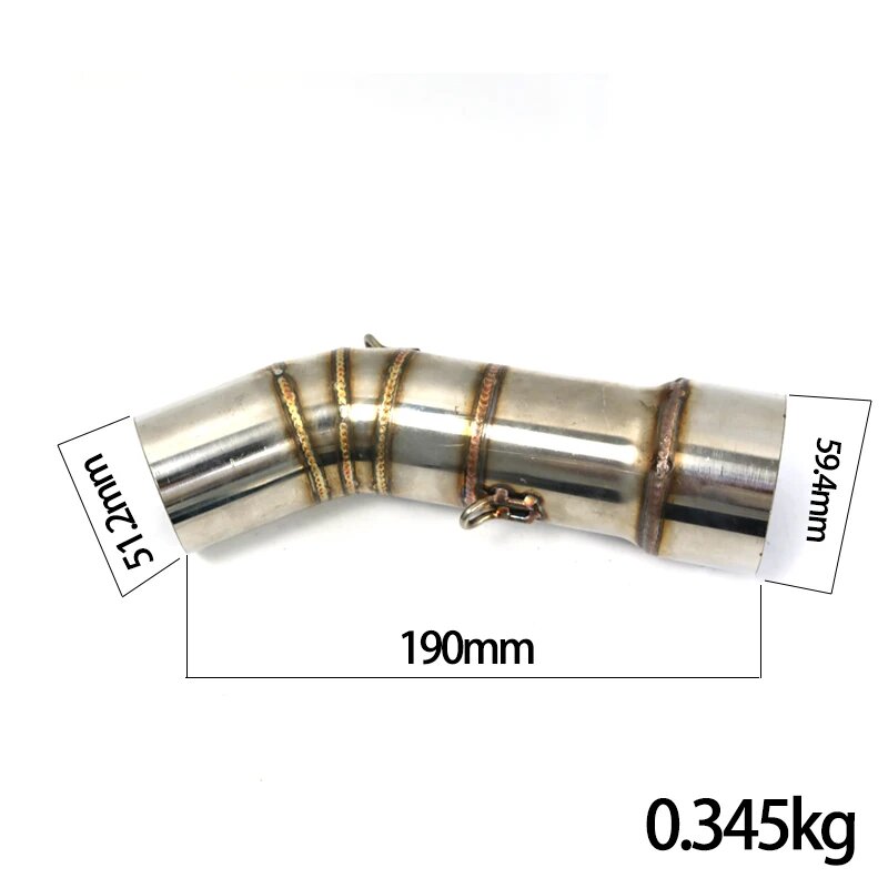 Выхлопная труба для мотоцикла DUCATI Diavel, средняя секция, модифицированный глушитель выхлопной трубы для мотоцикла DUCATI 420el 1200, 51 мм, 60 мм 51mm