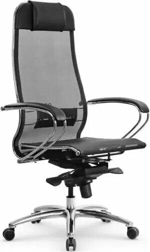 Z316037032 / Кресло метта T-1.04 Infinity Easy Clean, на колесиках, сетка, 1шт. в комплекте черный/ч