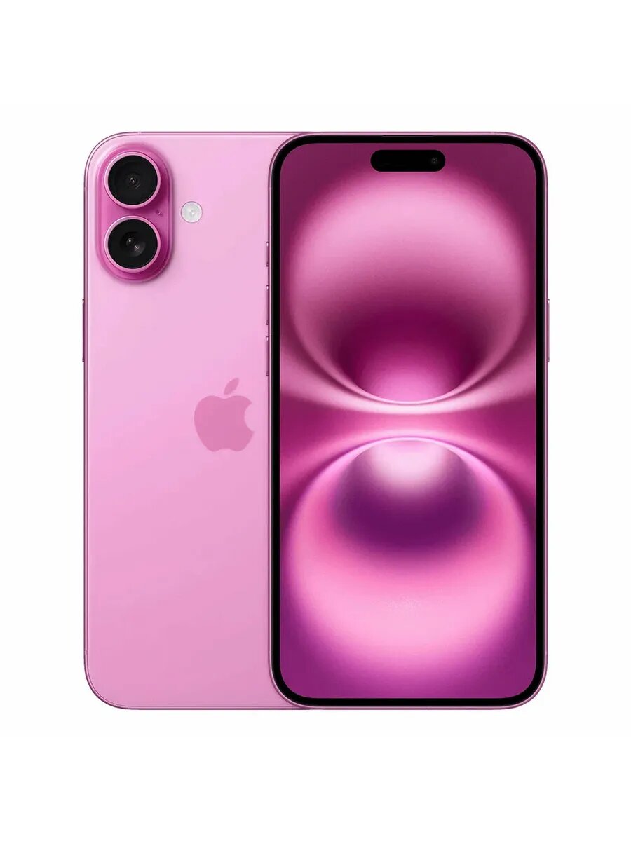 Смартфон Apple iPhone 16, 256ГБ, nano SIM+eSIM, OLED, розовый