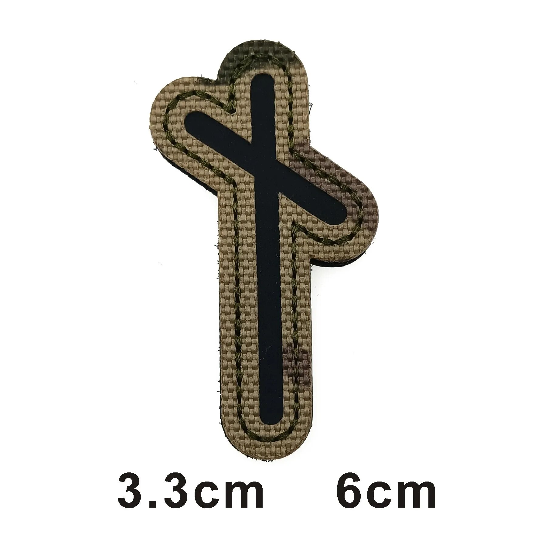 Тактический патч крест, цвет JY78, 6x3.3 см