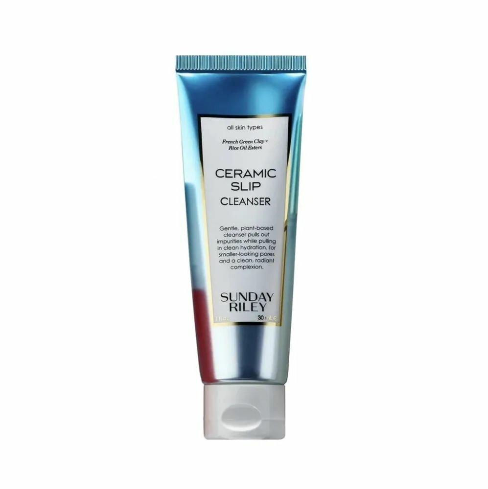 Мягкое керамическое средство для умывания мини-формат SUNDAY RILEY CERAMIC SLIP CLEANSER 30 мл