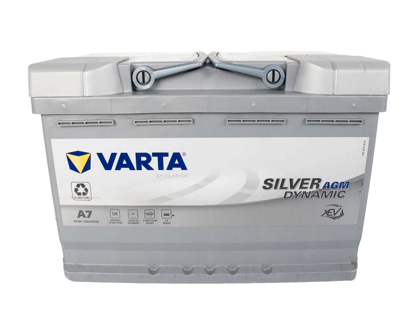 Аккумуляторная батарея VARTA SILVER AGM 6СТ70 A7 570 901 076