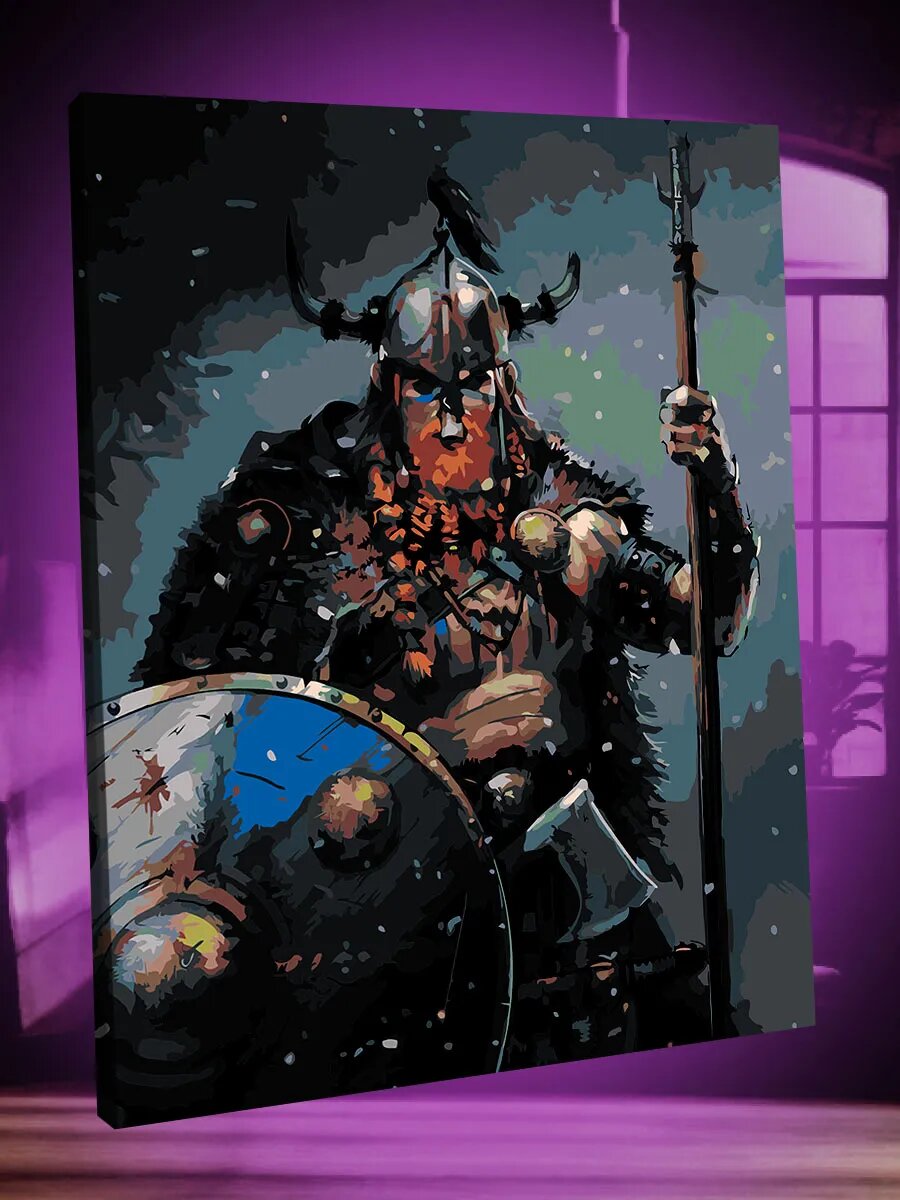 Картина по номерам Скандинавия викинги