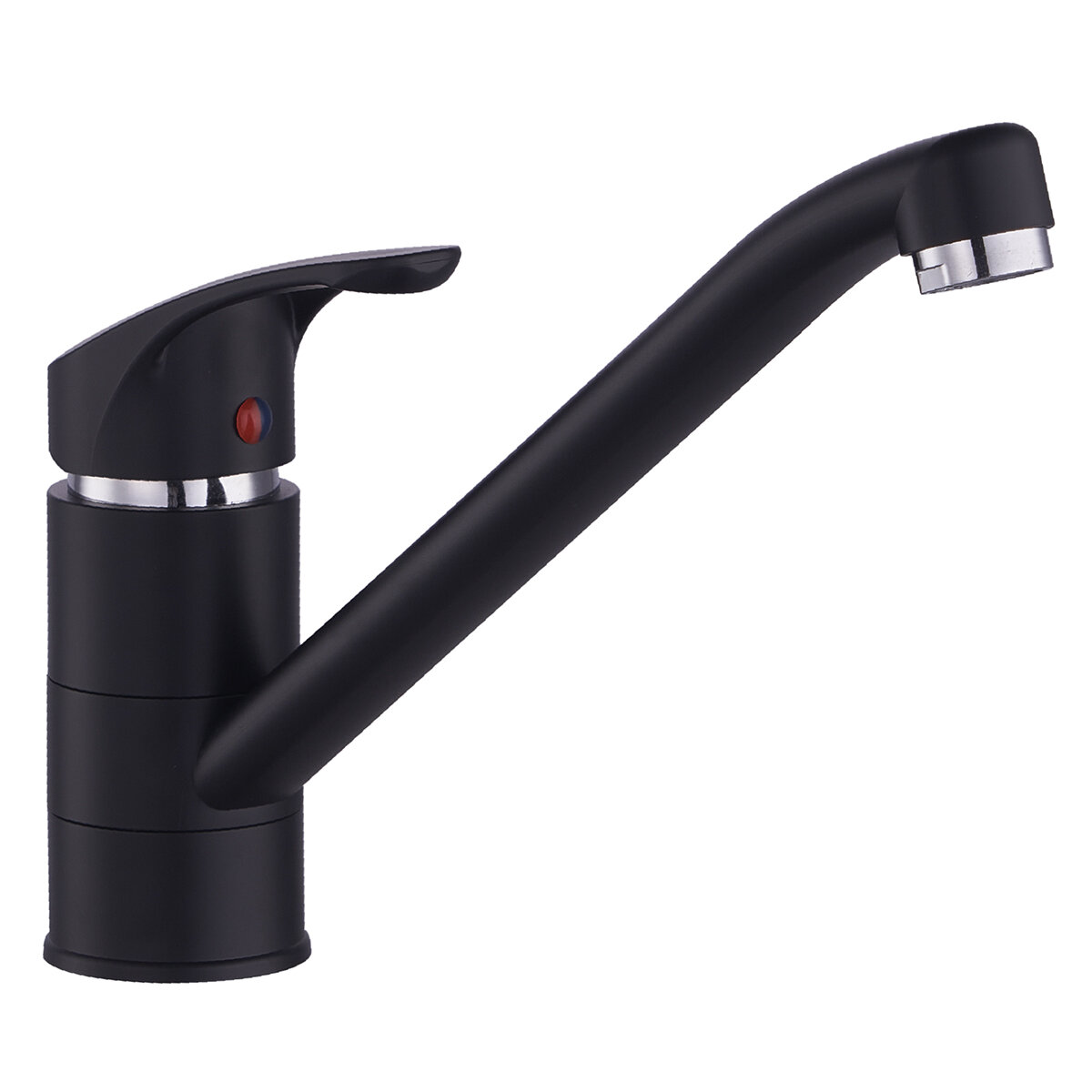 Смеситель для кухни "PLStart" PL4515-7, композитный материал, цвет: черный/хром