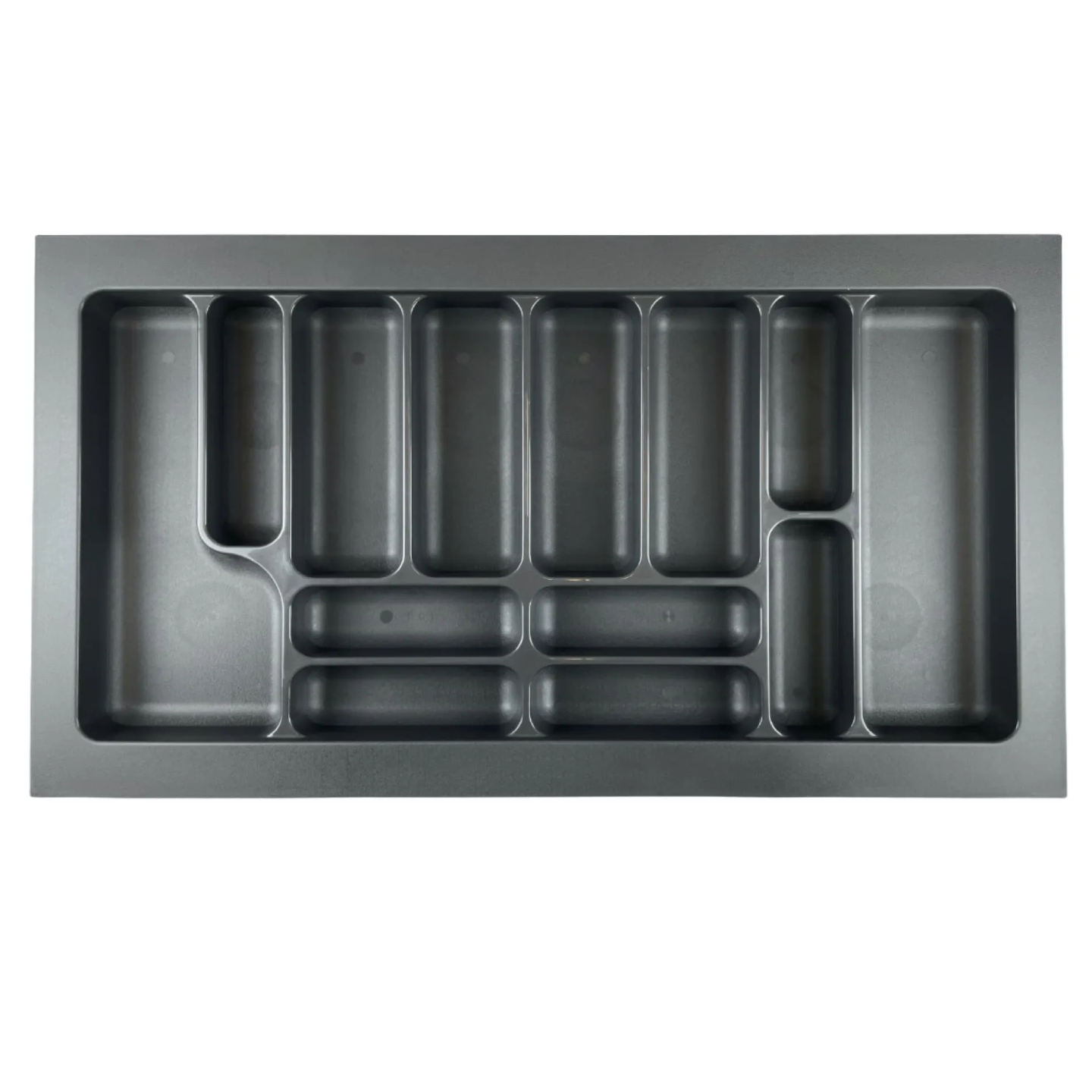 Лоток для столовых приборов Starax, в модуль 900, цвет антрацит (серый)