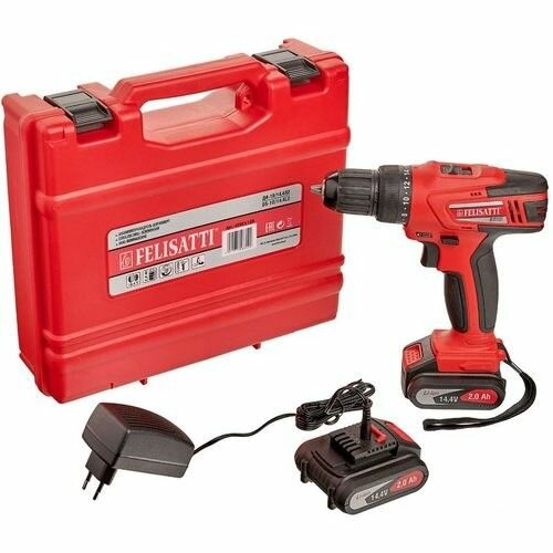 Аккумуляторная дрель-шуруповерт FELISATTI ДА-10/14.4Л2 (Li-Ion, 2 аккумулятора 2,0 Ач)