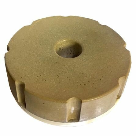 PLATO BRICKS 150 мм 5P (№ 500) с круглым отверстием, крепление "Улитка", ABRESSA