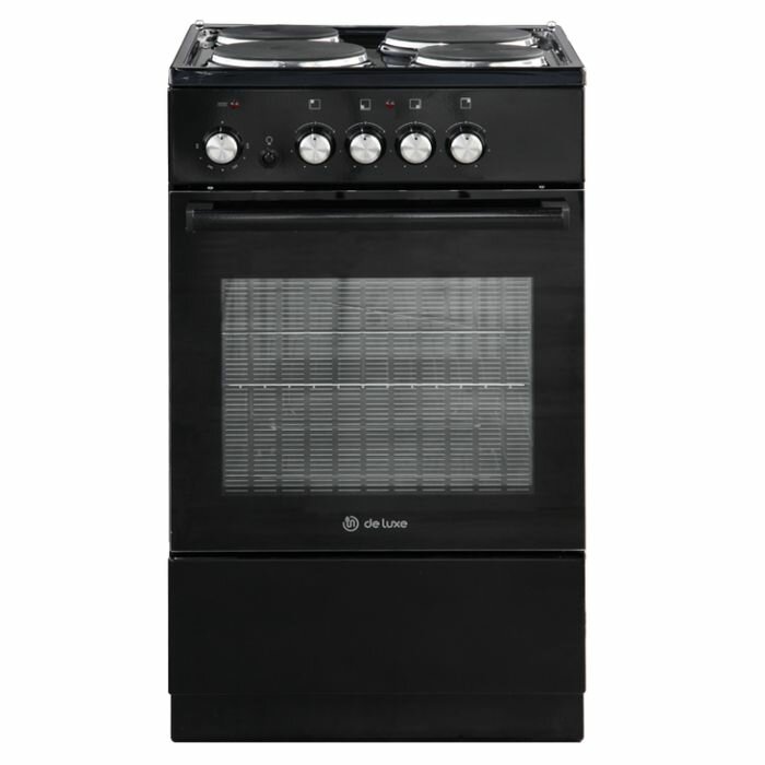 Плита электрическая De Luxe 5004.18э-011 черный эмаль (без крышки)