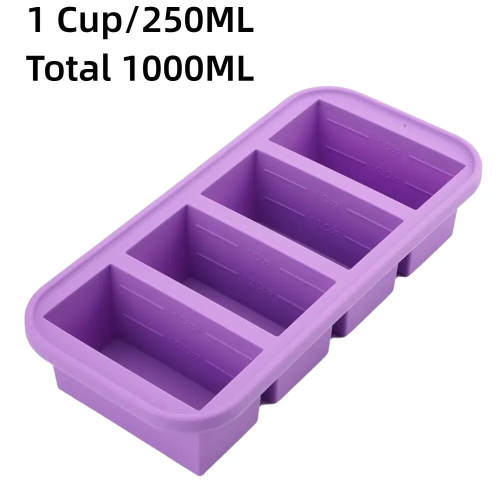 Силиконовые формы для заморозки 2/4/6 секций