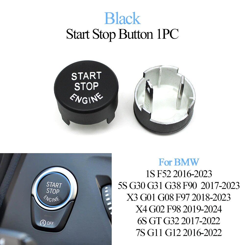 Крышка кнопки Start/Stop BMW Black F52 G30 X3 X4