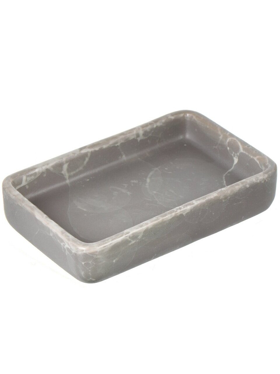 Мыльница настольная, камень, серая, CE2548AA-SD