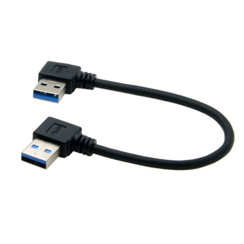 90-градусный отвод USB3.0 от левого изгиба к правому, кабель для передачи данных от мужчины к мужчине-0,5 м