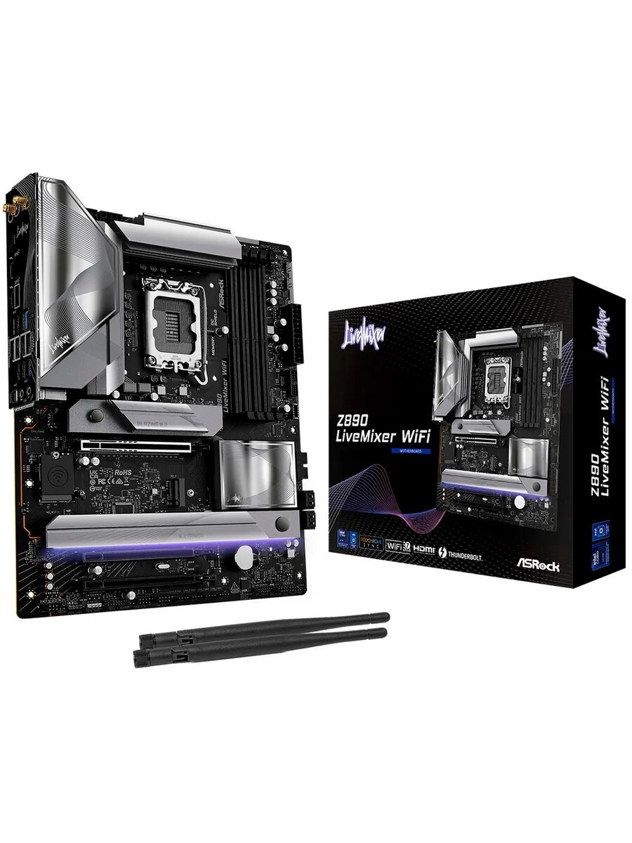 Материнская плата Z890 LIVEMIXER WIFI LGA1851 Intel Z890 ATX