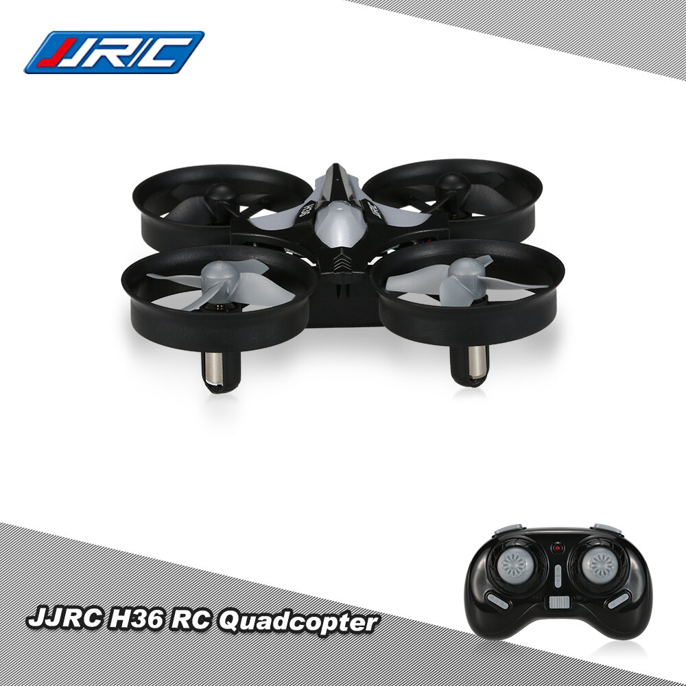 Original JJR/C H36 2.4G 4CH 6-Axis Gyro RC Quadcopter RTF UFO Anti-crush Drone с Headless Mode/One Key Return/3D Flip/Speed Switch, время полета около 5 минут, размер 85*85*30мм, вес 16.6г, батарея 3.7V 150mAh Li-Po, в комплект входят 1 дрон, 1