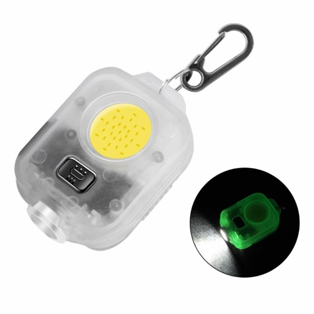 Маленькие фонарики COB, перезаряжаемый брелок, мини-фонарик, портативный карманный светильник для рыбалки, прогулок, кемпинга
