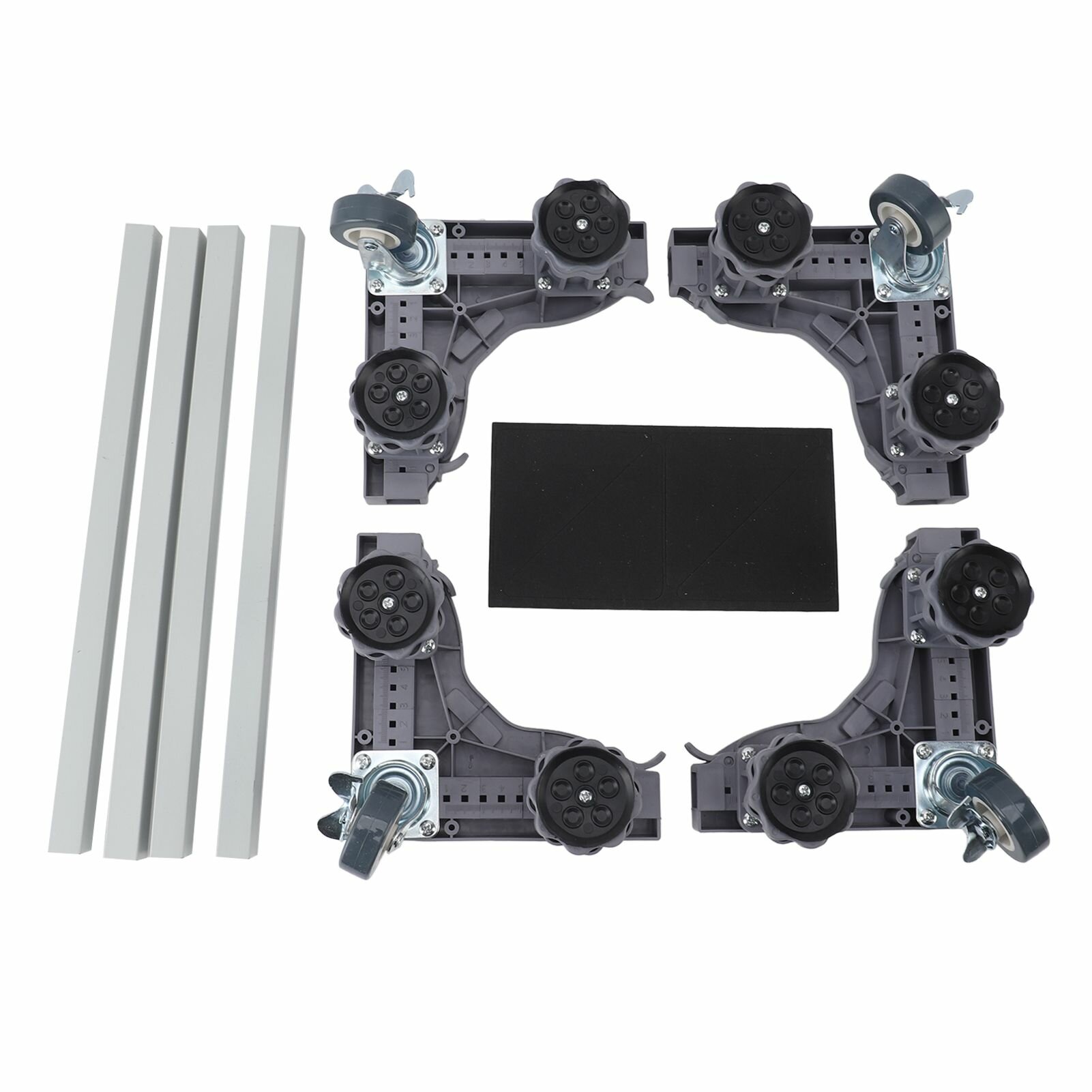 Мобильная подставка для холодильника, регулируемая подставка для стиральной машины на основе железного сплава с тормозным балансом, измерение угла выравнивания для мебельной техники