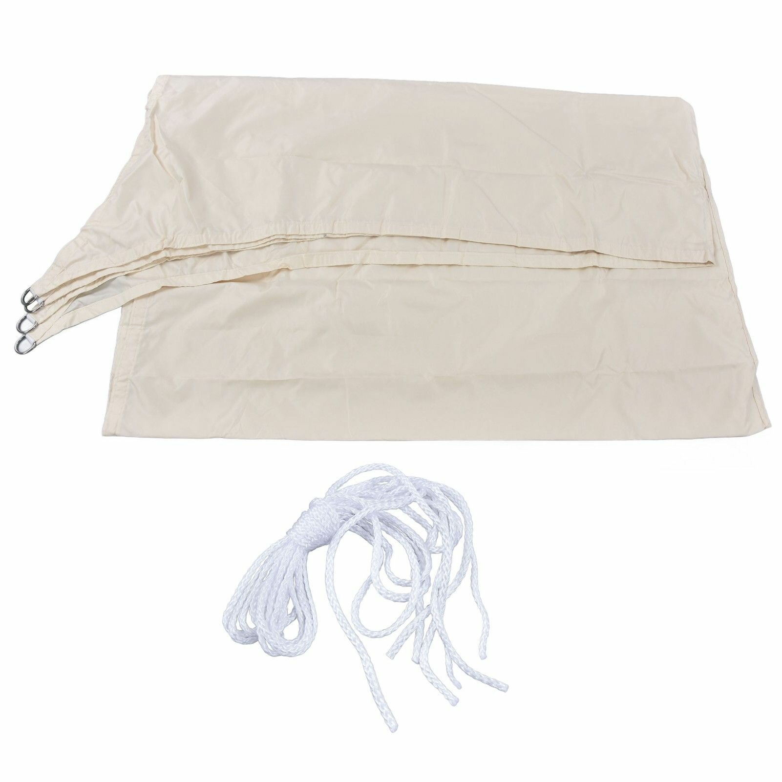 Навес молочно-белого оттенка, водонепроницаемый складной складной четырехугольный парус 3x3 м, уменьшающий теплоотвод для улицы