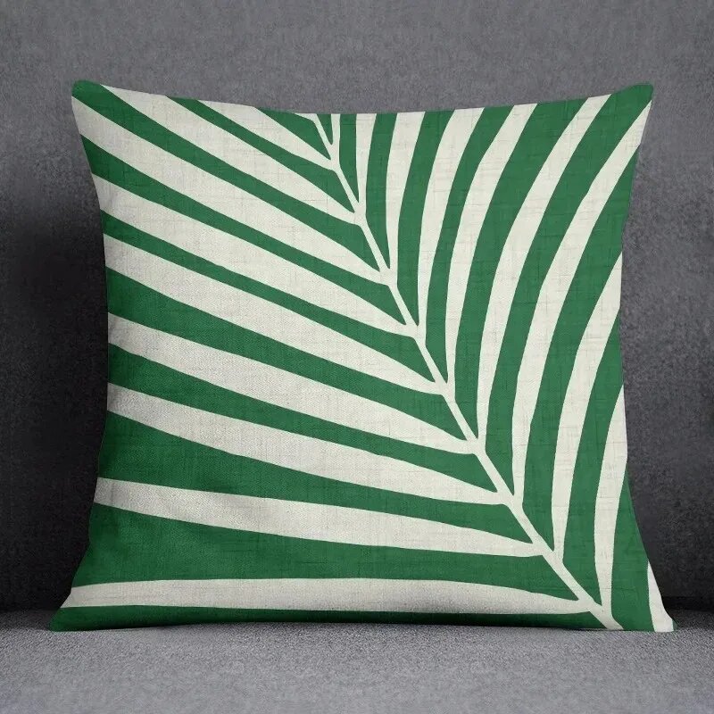 Декоративная наволочка из полиэстера Green Leaf Pattern 40x40 см 60x60cm, 7