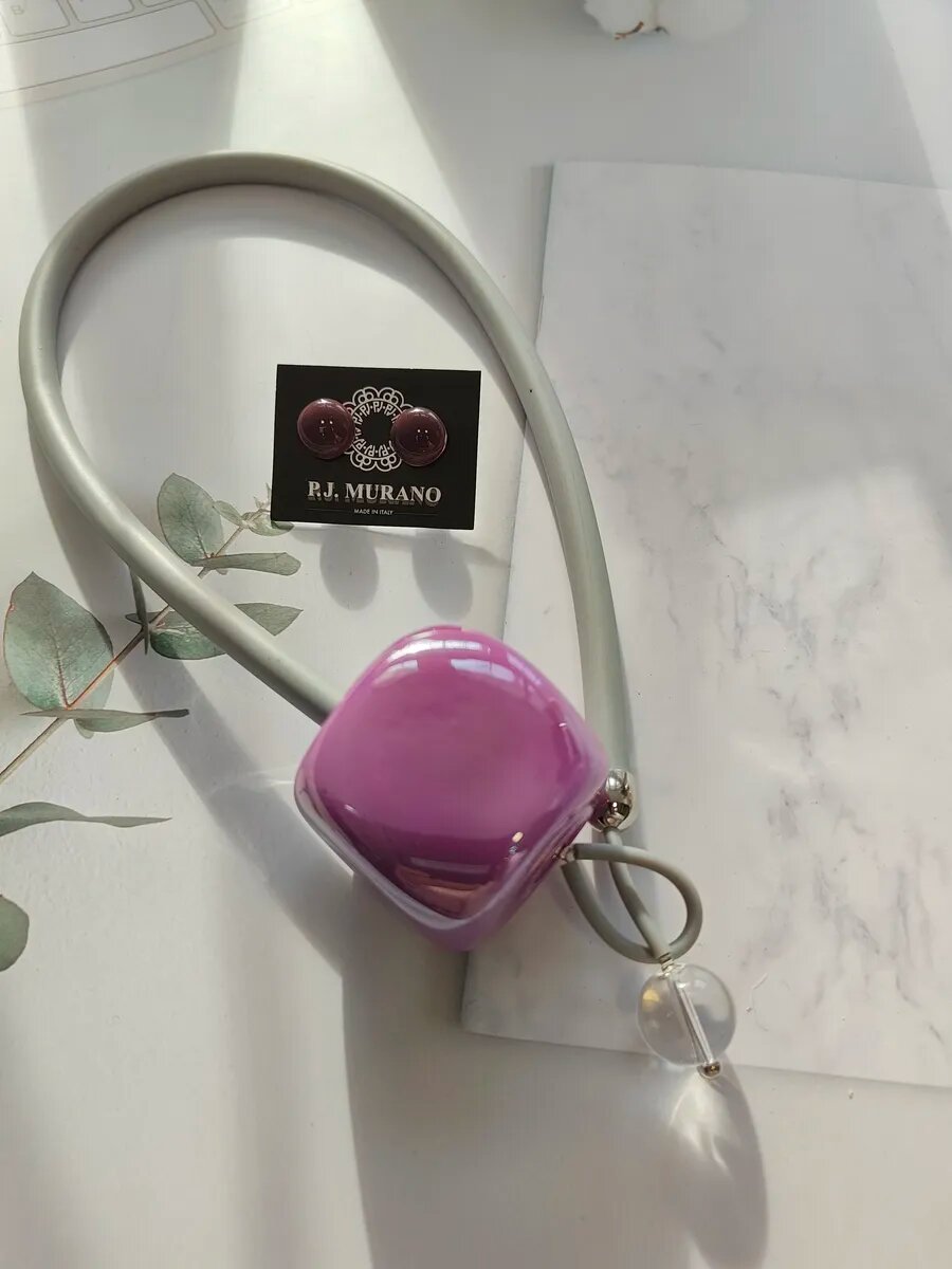 Колье, стекло, муранское стекло