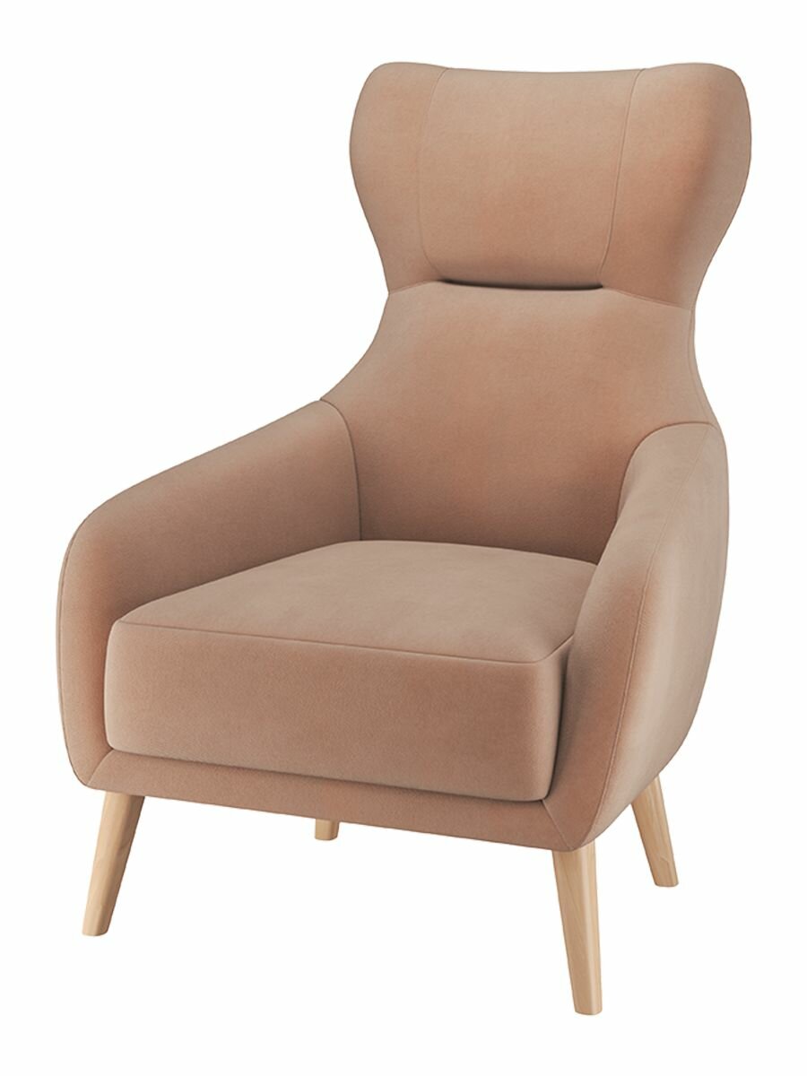 Кресло EXTRASOFT-1, 750х730х1030, тон натуральное дерево миндальный MUCHIO 11