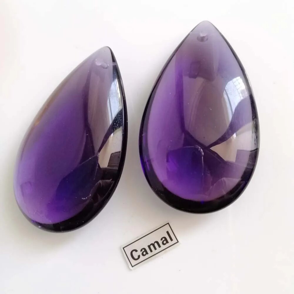 Camal, 8 шт, 50 мм, разноцветные призмы в форме капли воды для освещения люстры, Ловец Солнца, украшение, освещение, декор для домашней комнаты