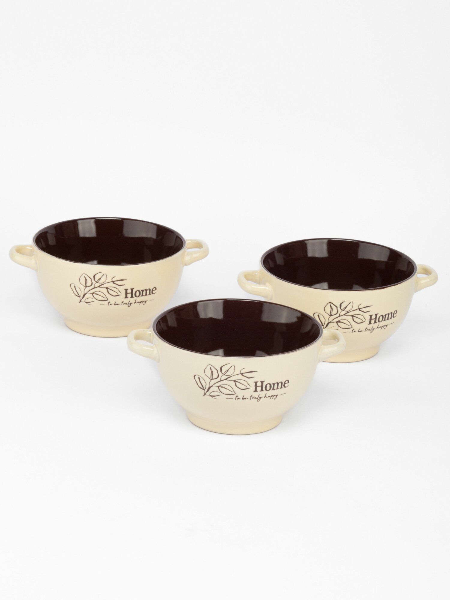 Бульонница 650мл Шоколад веточка - 3 шт