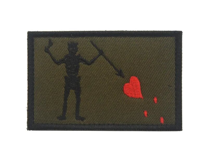 Светоотражающие вышитые патчи "Черная Борода" 5 Embroidered 8X5CM