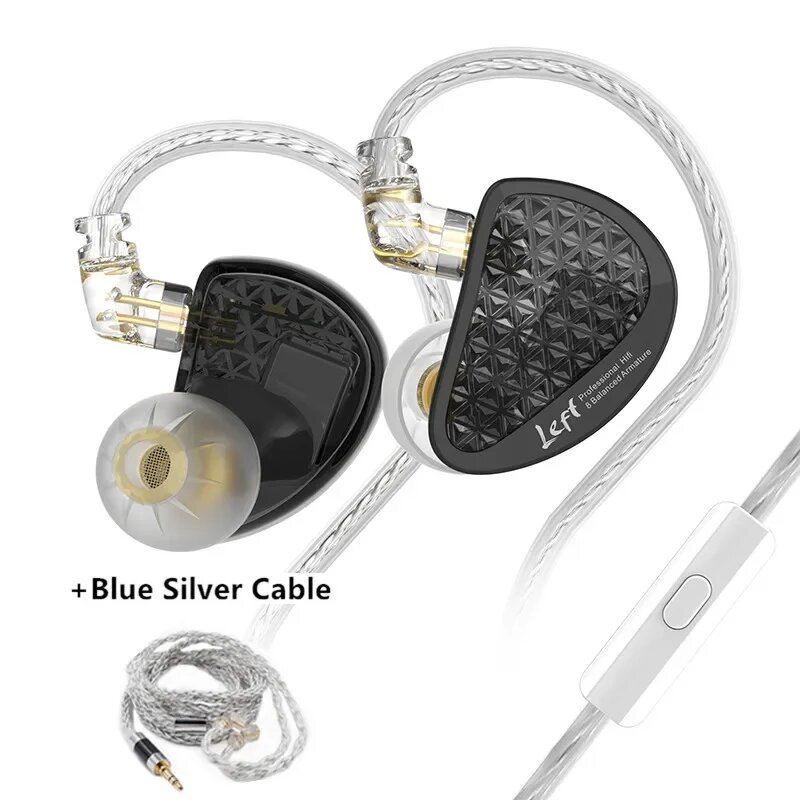 KZ AS16 Pro Black Mic(BS) внутриканальные наушники