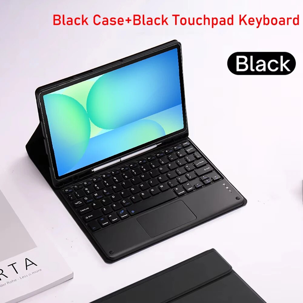 Чехол с клавиатурой PULUZ для Samsung Galaxy Tab S10 FE Plus 13.1" Spanish Keyboard, Black C