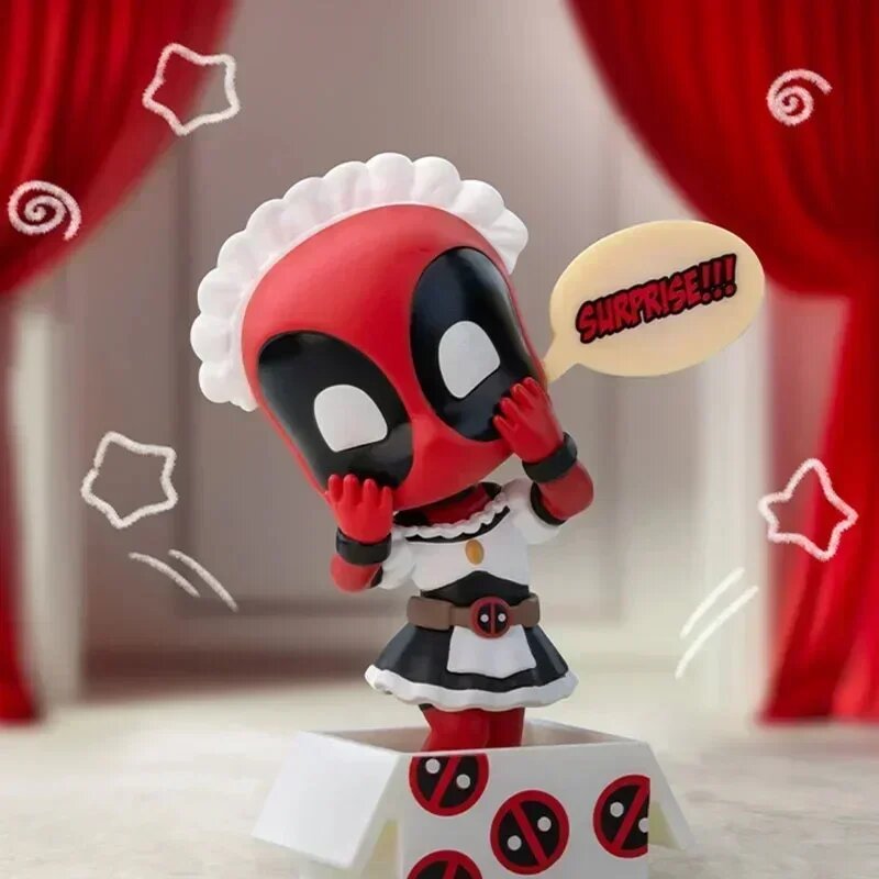 Deadpool Maid Красный, POP MART слепая коробка