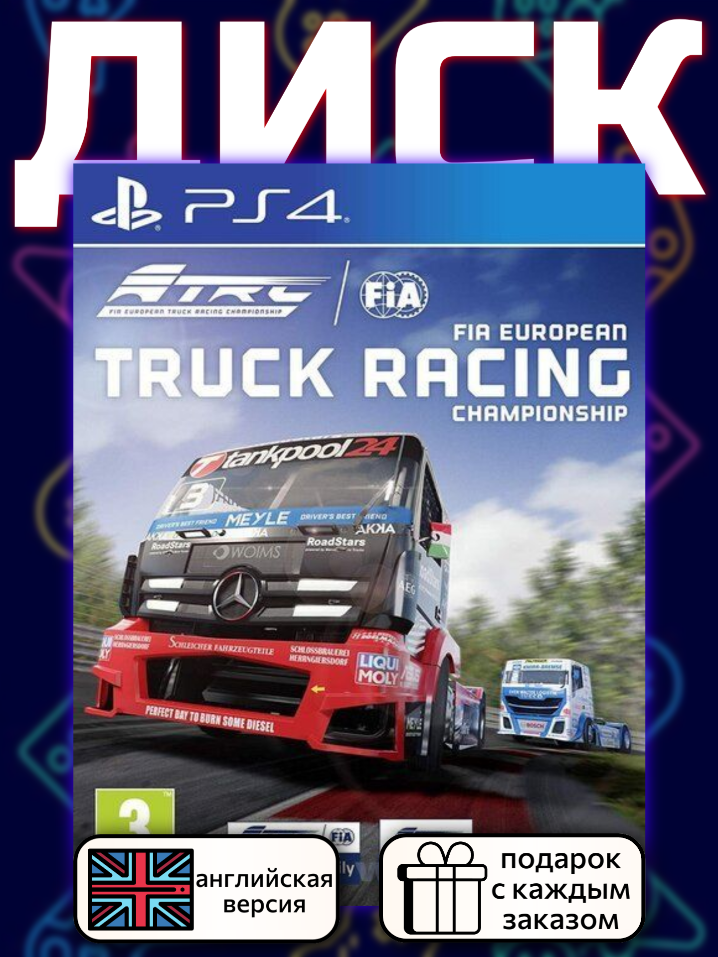 Игра Truck Racing Championship, для PlayStation 4, английская версия