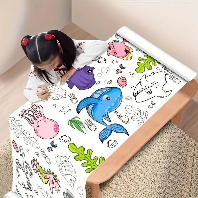 Белая бумага для рисования, 3 листа, 300×35 мм, страна-изготовитель Китай, для детей