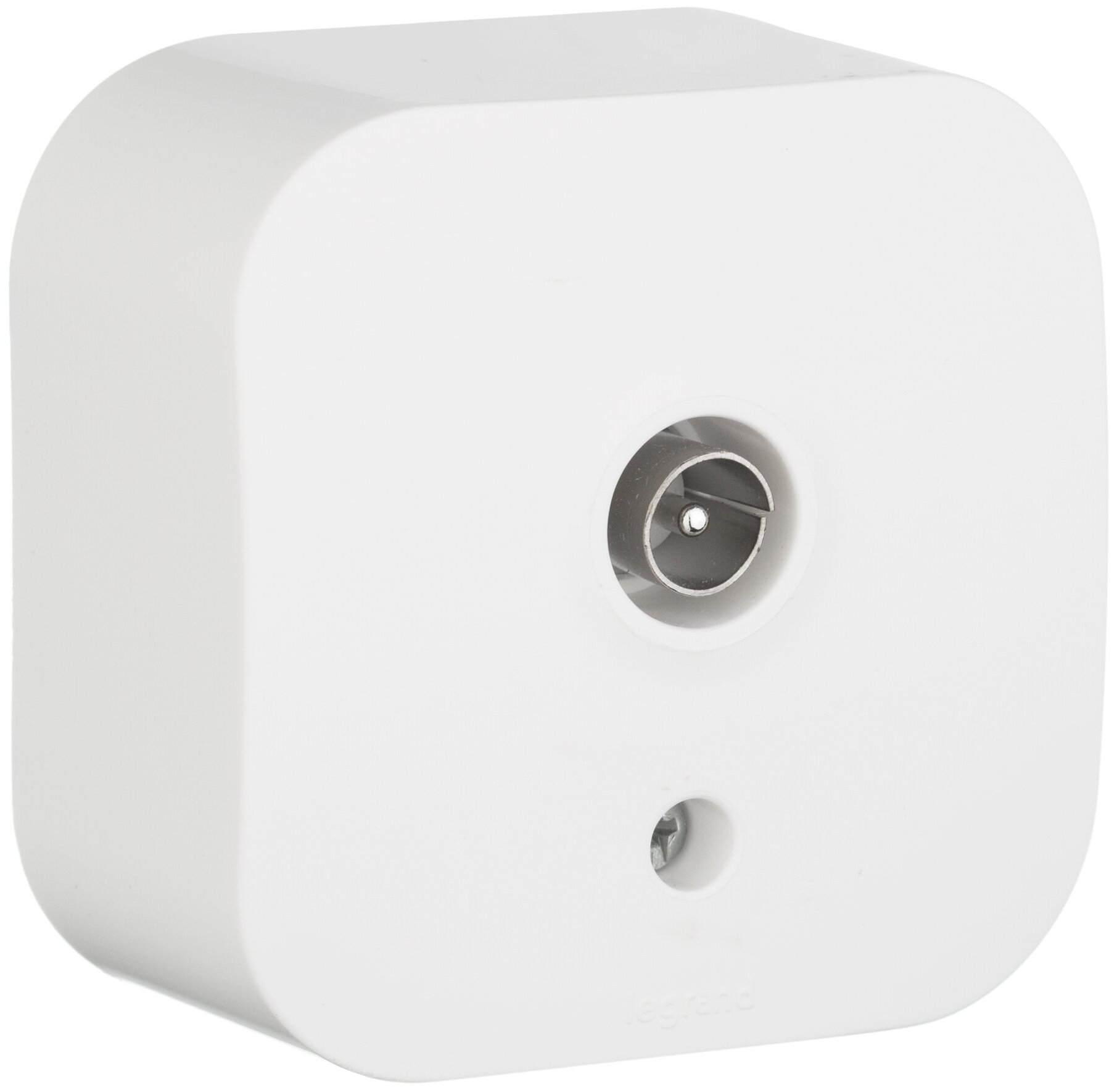 Розетка телевизионная Legrand "Quteo" 782215, IP20, защитная шторка, белая