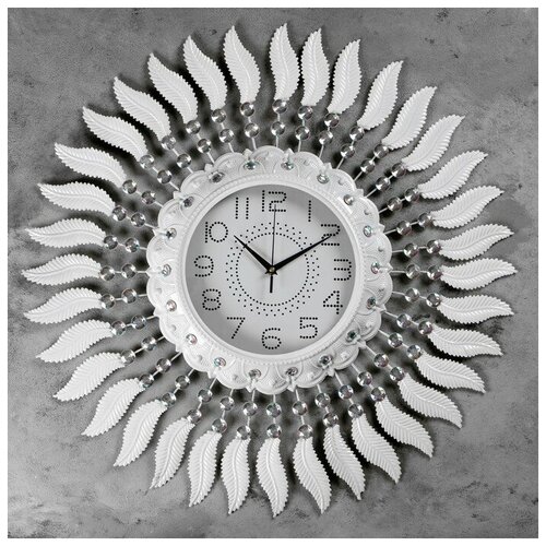 Часы настенные серия Ажур Клементе плавный ход D 70 см циферблат 24 см 1 АА — купить в