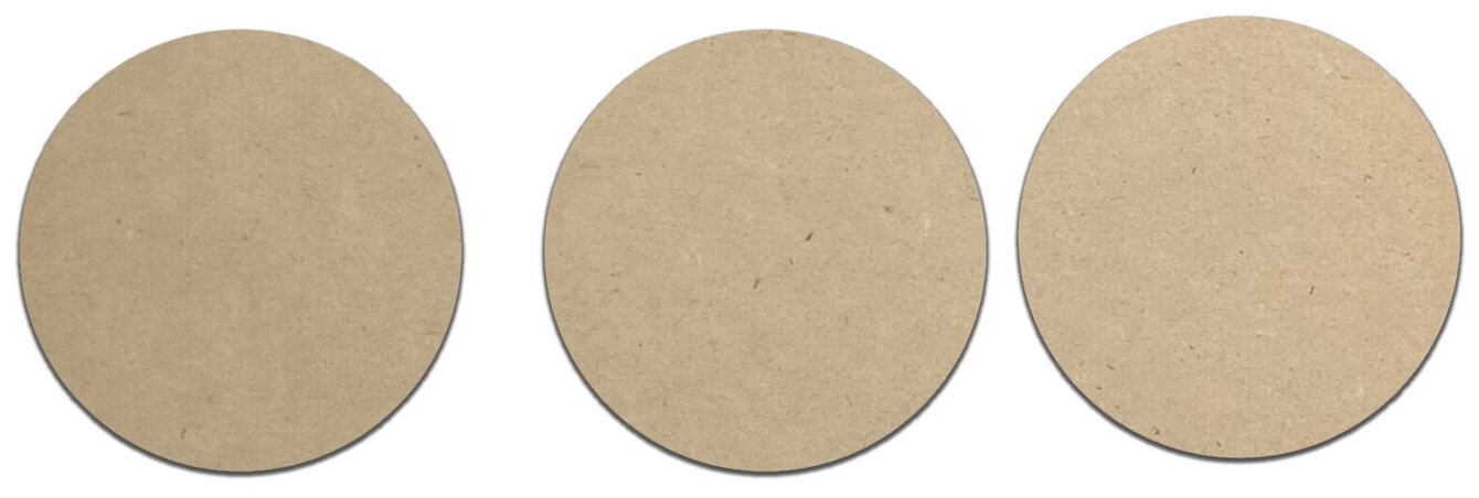 Комплект Заготовка для декорирования "Круг" 30х30 см (мегасупер)- из 3шт.