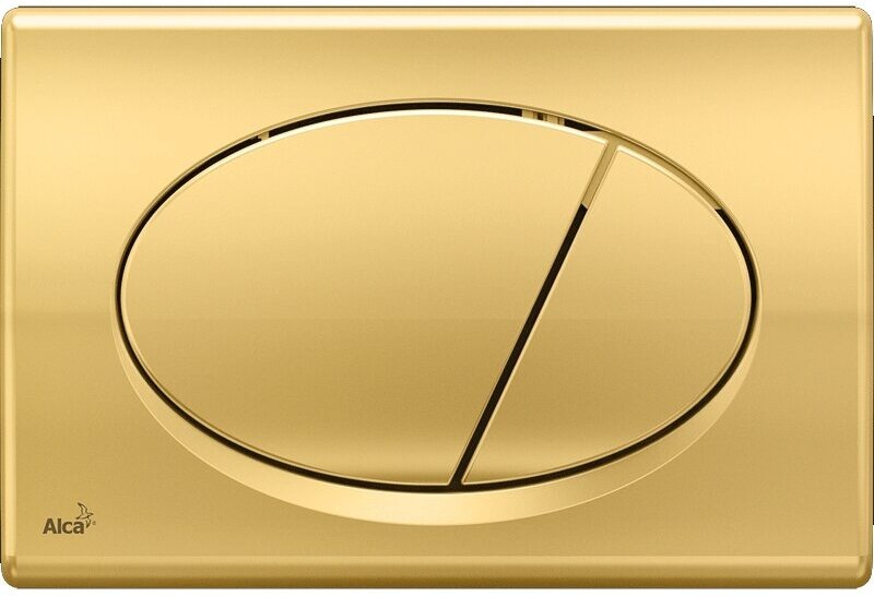 Кнопка для инсталляции AlcaPlast Basic M75 для унитаза, пластиковая, золото