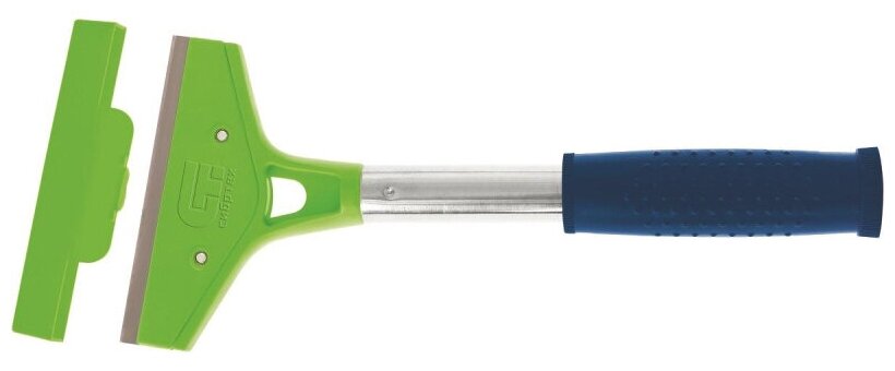 Скребок Сибртех фикс лезвие 100мм металл обрезиненная ручка 300мм 79542 1607516