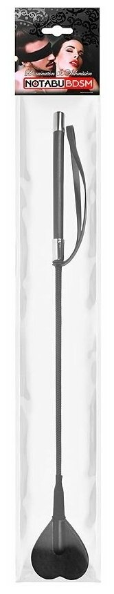 Черный стек с наконечником-сердечком - 54 см, черный