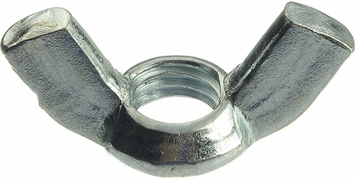 Гайка барашковая М10 DIN 315 ST оцинкованная "МастерБолтиков" (50 шт)