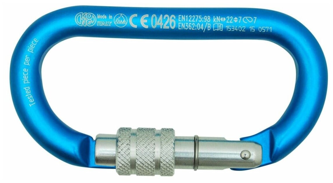 Oval Alu classic KONG с резьбовой муфтой бирюзовый/Глянцевый