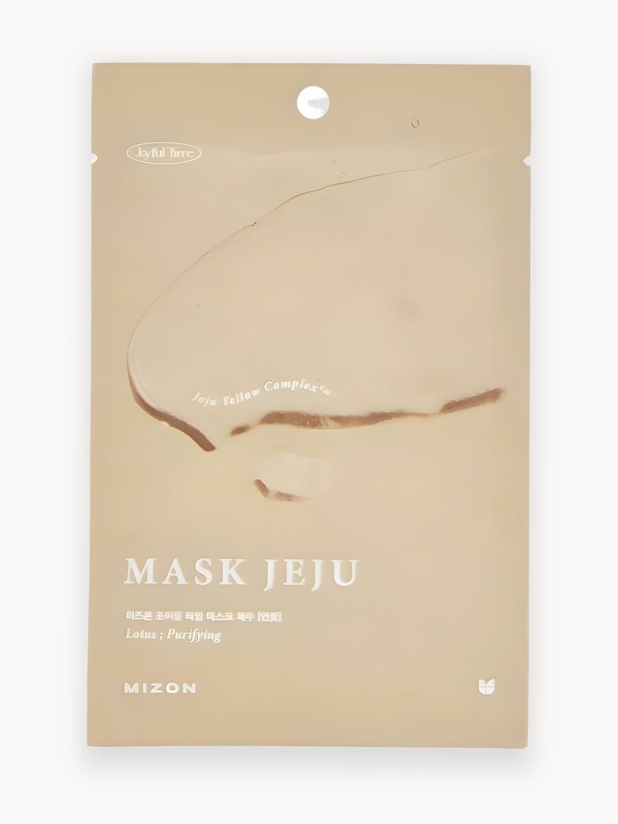 MIZON Тканевая маска для лица с экстрактом лотоса JOYFUL TIME MASK JEJU LOTUS 23мл