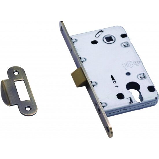 Защелка врезная механическая Archie LP 5112CL AB/ACF, ант. бронза/ант. кофе, под цилиндр