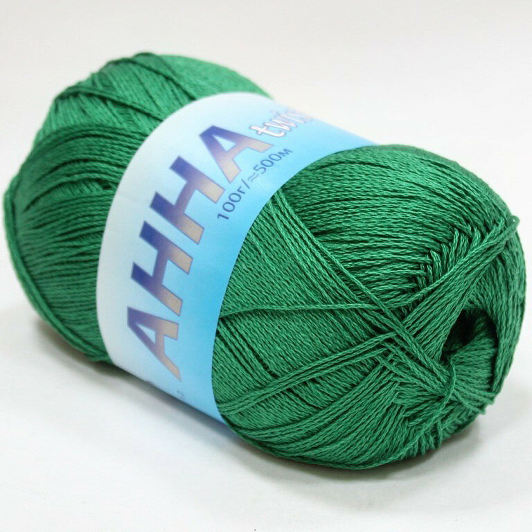 Пряжа Seam ANNA TWIST 360 яр. зелень (5 мотков)