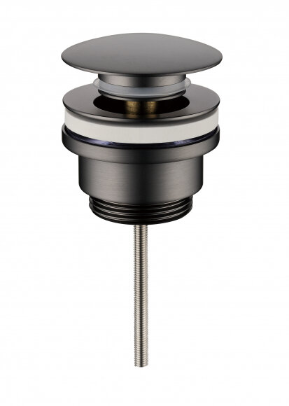 Донный клапан Grocenberg "GB106BG", оружейная сталь, автоматический слив-перелив