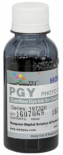 Чернила DCTec водорастворимые Canon iPF8400 EverNew Photo Grey (серый фото) 100 мл