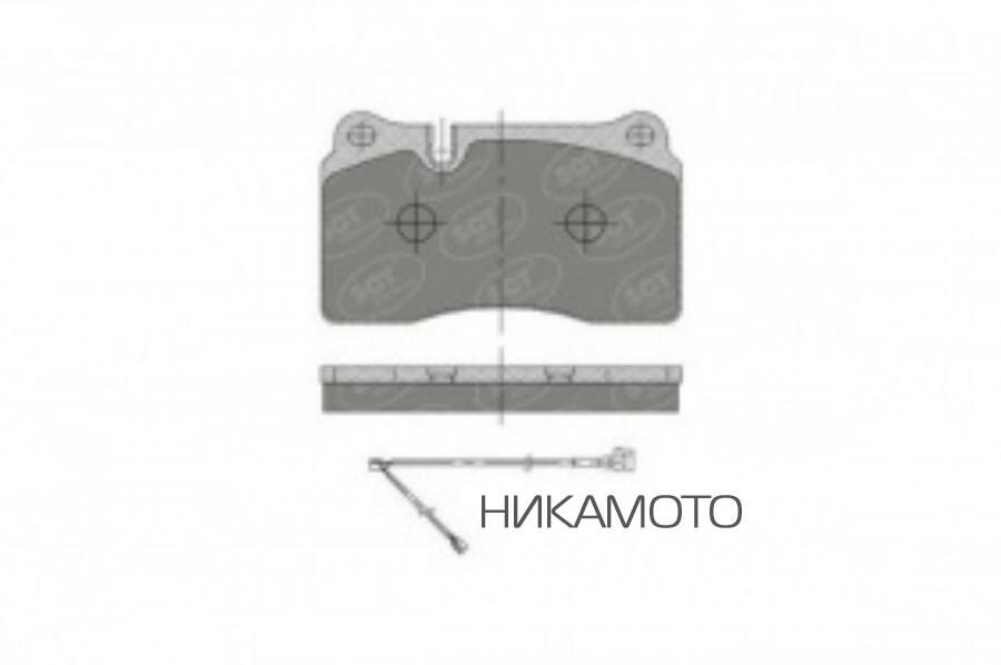 SCT GERMANY SP396 колод. торм. задн. VOLKSWAGEN TOUAREG 02-/10-/11-/14-