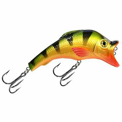 Воблер для рыбалки AQUA вопер 64mm, вес - 10,0g, цвет 048 (окунь), 1 штука в комплекте