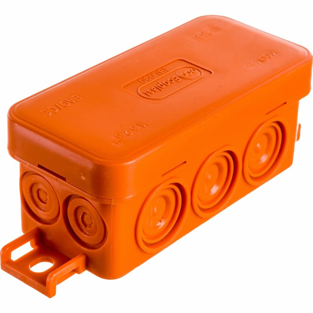 Огнестойкая коробка для открытой проводки Экопласт JBL090